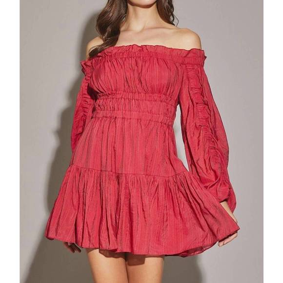 CASON COUTURE | Dresses | New Cason Couture The Gianna Red Off The ...